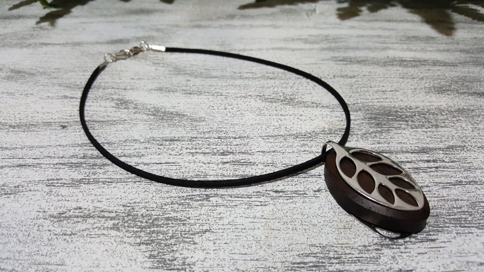 Faux Suede Necklace Bellabeat Leaf multiple Colors - Etsy