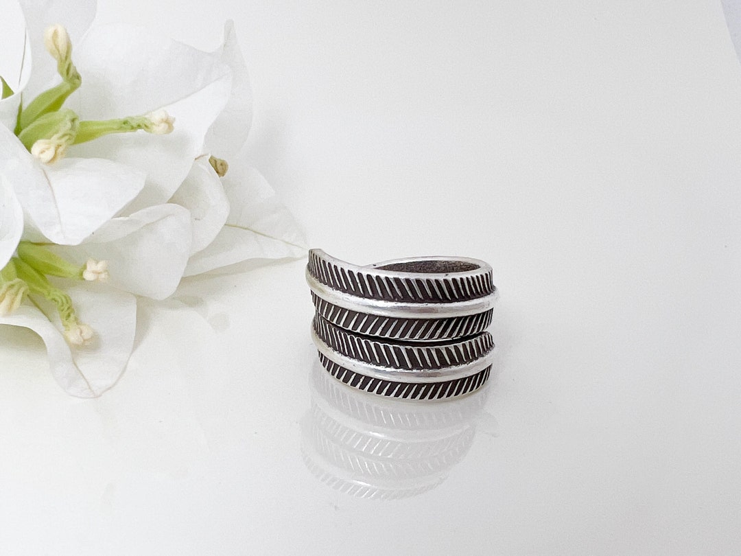 Double Layer Boho Ring, Indigenous Ring, Ethno Style Ring, Middle ...