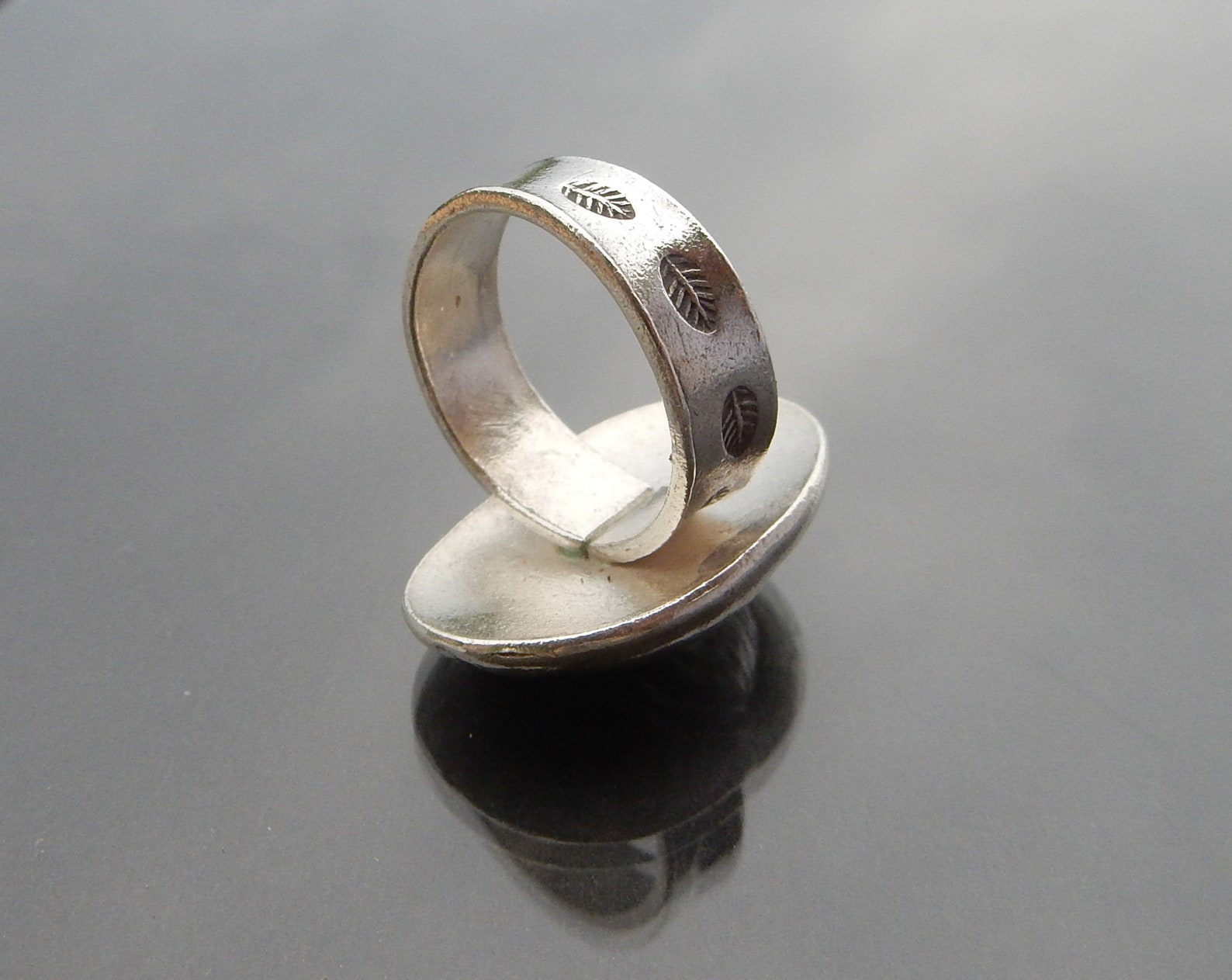 Silver Plain Ethnic Swirl Seashell Ring Silver Rings Boho - Etsy
