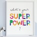 Superhero Wall Art, Superhero Decor,superpower, Superhero Room,boys ...