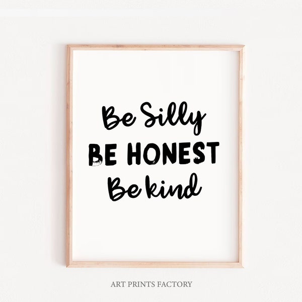 Be Silly Be Honest - Etsy