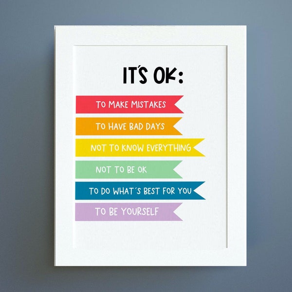 Positive Classroom Posters - Etsy