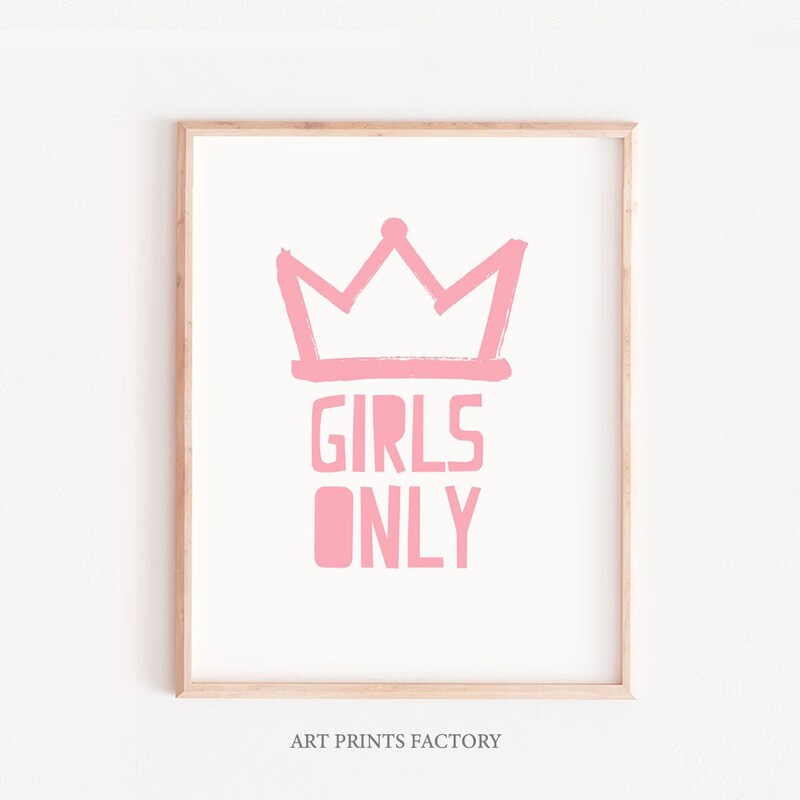 Girls Only No Boys Allowed Sign - Etsy