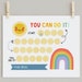 Printable Rainbow Reward Chart, Kids Sticker Chart, Instant Download ...