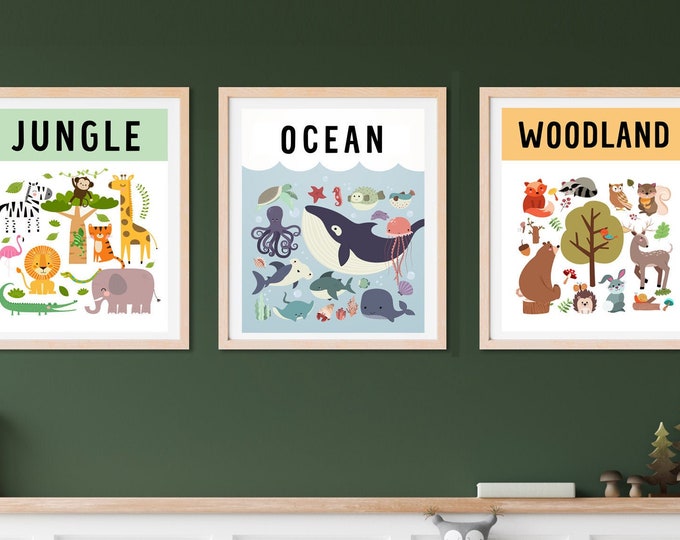 Animals Poster - Etsy Canada