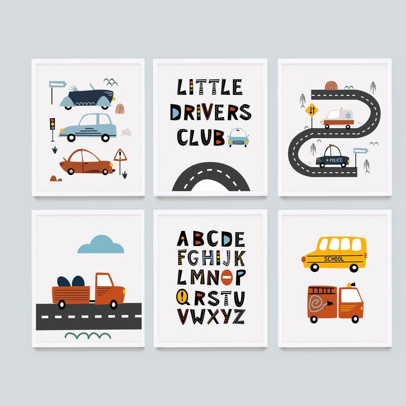Truck Alphabet Poster - Etsy