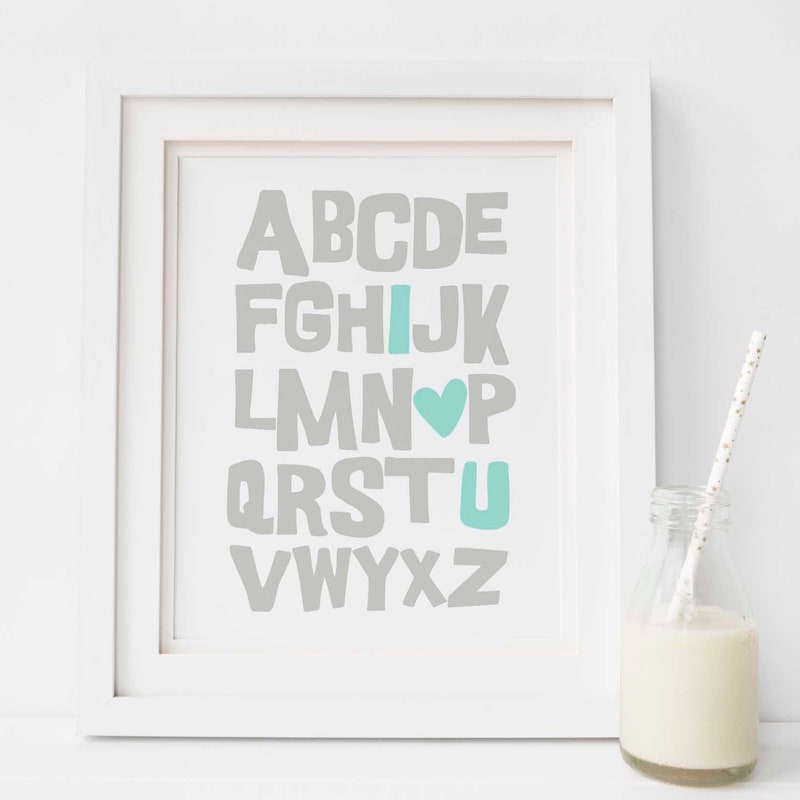 Mint Grey Nursery - Etsy