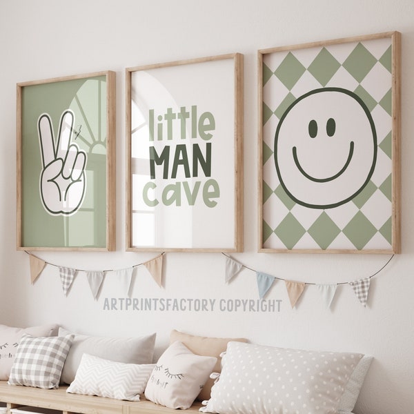Checkered Boys Room Decor - Etsy