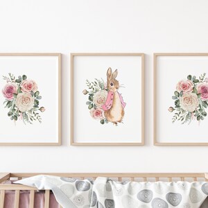 Nursery Prints Girl, Peter Rabbit, Girl Nursery Wall Art, Girls Wall ...