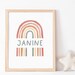 Rainbow Name Print, Rainbow Print, Custom Nursery Print, Rainbow ...