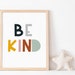Be Kind Printable Wall Art, Classroom Poster, Scandinavian Nursery ...