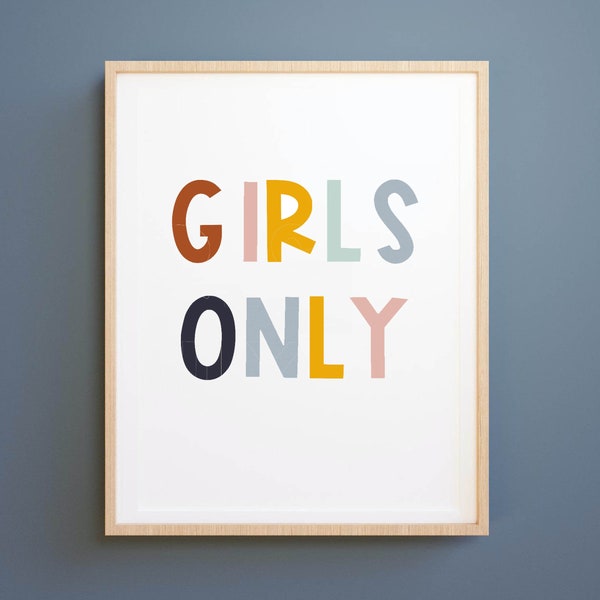 Girls Only - Etsy