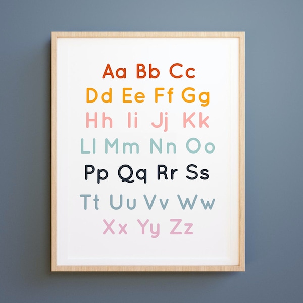 Alphabet Printable - Etsy Australia
