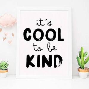 Kind Quote Print, Kids Room Decor (digital Download - Etsy