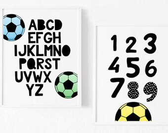 Sports Number Poster - Etsy