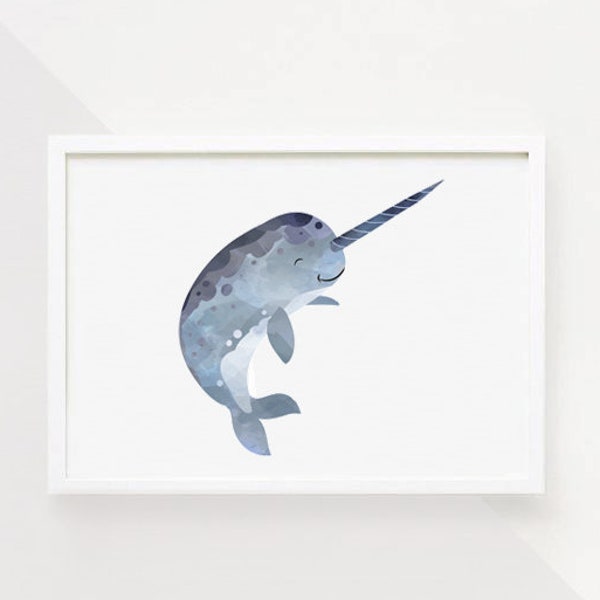 Narwhal Print - Etsy