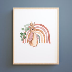 Peter Rabbit Nursery Prints | Rainbow Nursery Print | Peter Rabbit ...