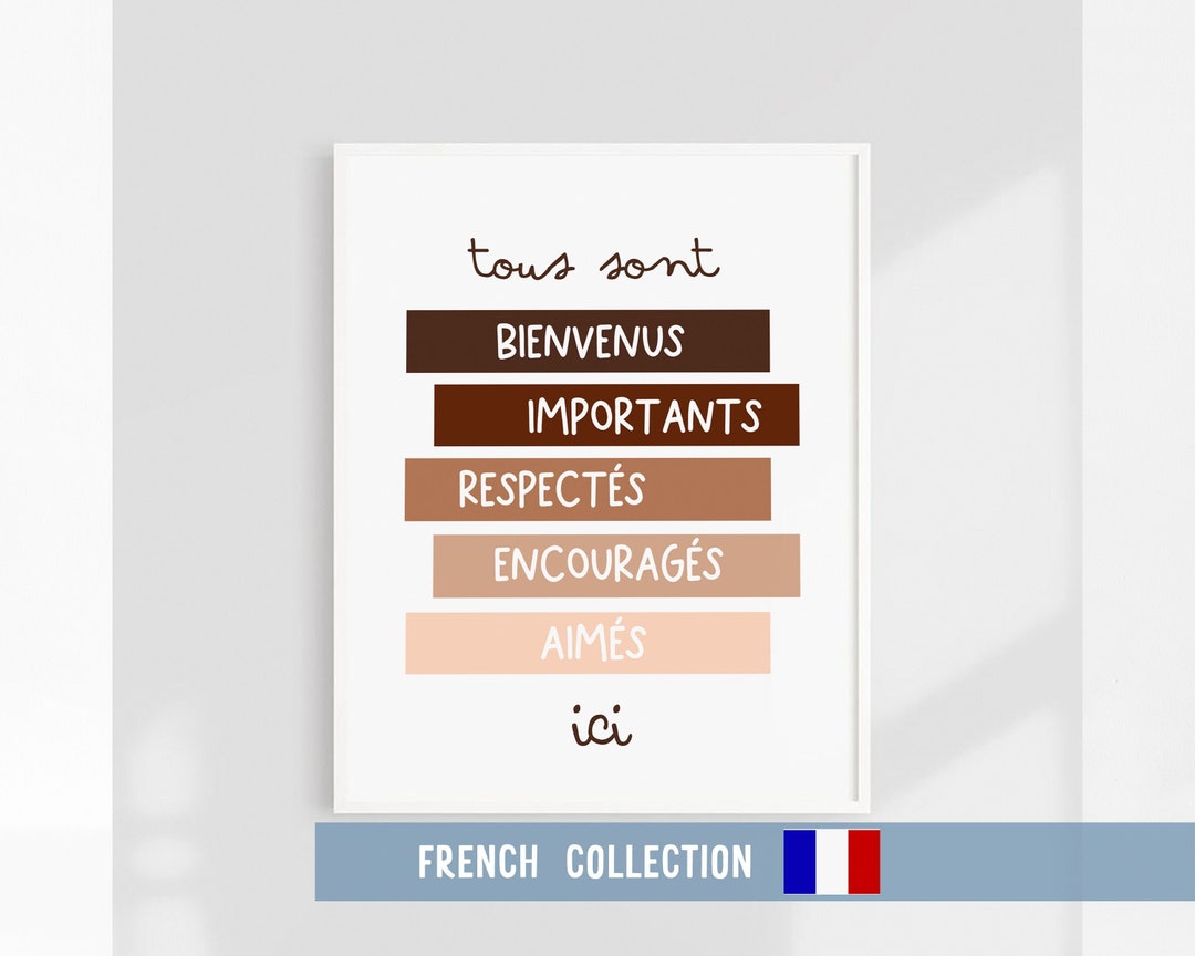 French Kids Prints, Classroom Phrases, Printable Poster, French ...