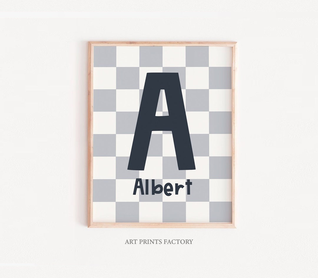 Custom Initial Print, Boys CUSTOM Name, Printable Name Sign ...