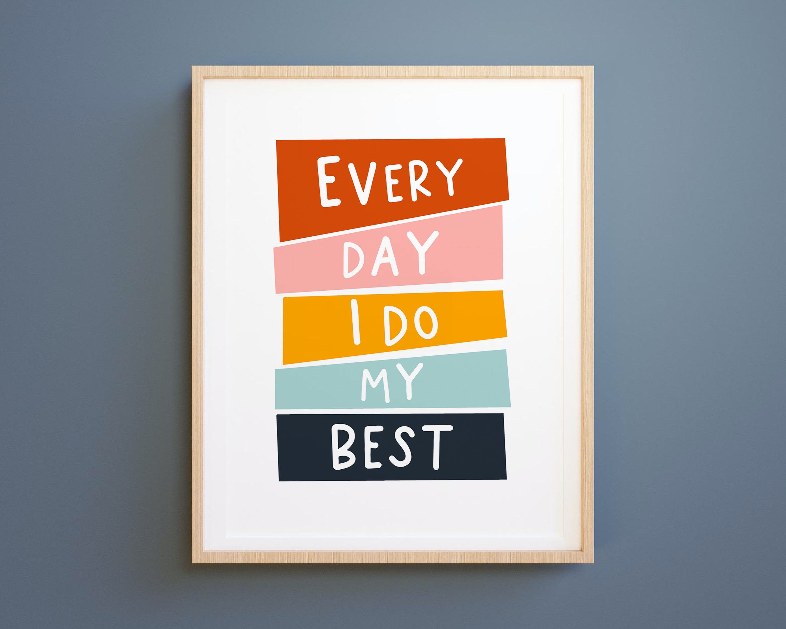 Doing My Best Print, Educational Homeschool Art (digital Download) - Etsy