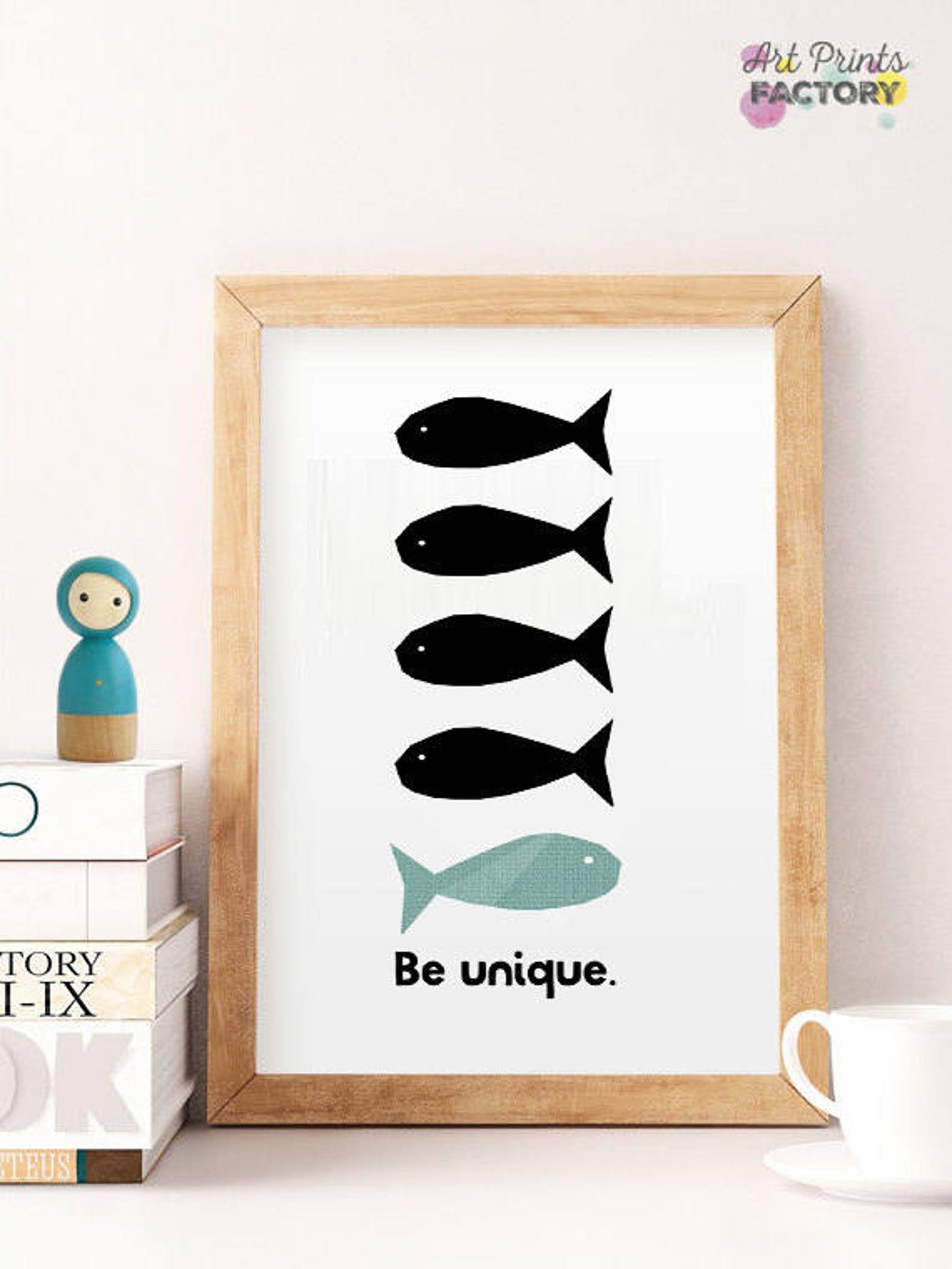 Printable Art Prints, Be Unique Quote,nursery Art, Kids Wall Art ...
