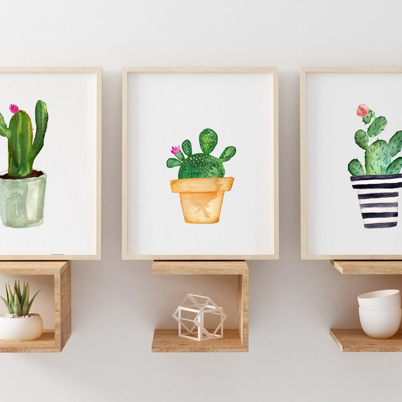 Cactus Print - Etsy