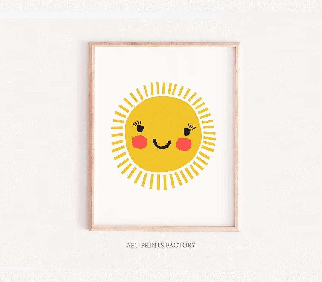 Sun Nursery Print, Sunshine Print, SALE Sunshine Nursery, Sun Printable ...