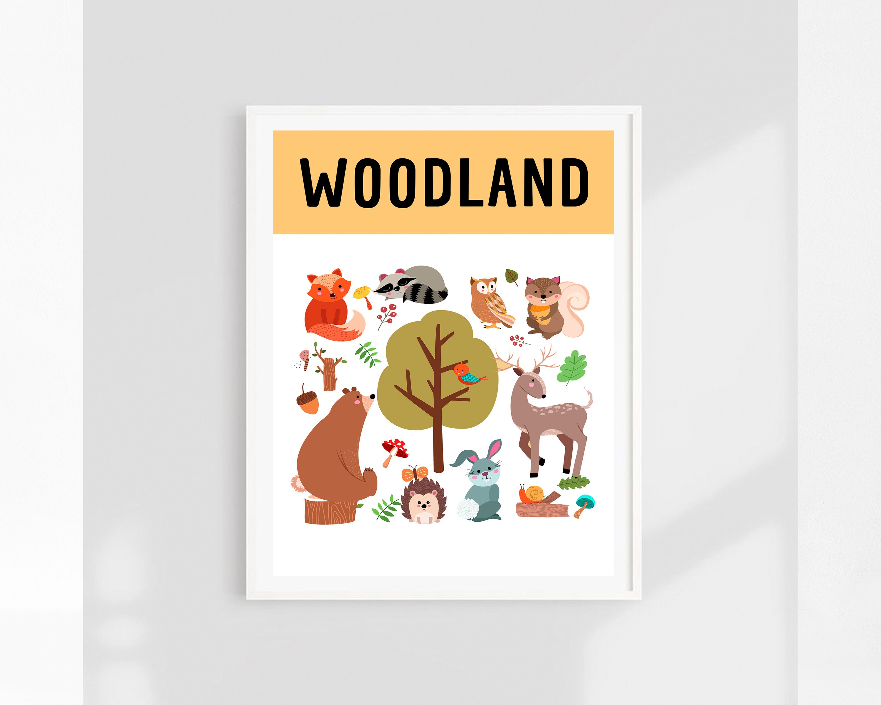 Animals Education PrintThe animals Poster animals | Etsy