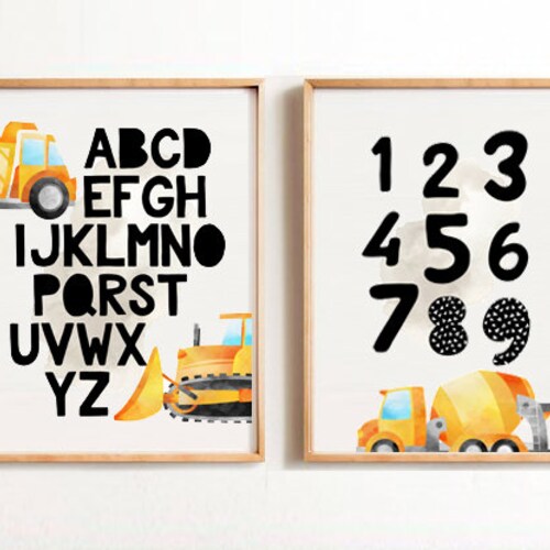 Set of 6 Transportation Prints Vehicles Art Print Printable - Etsy