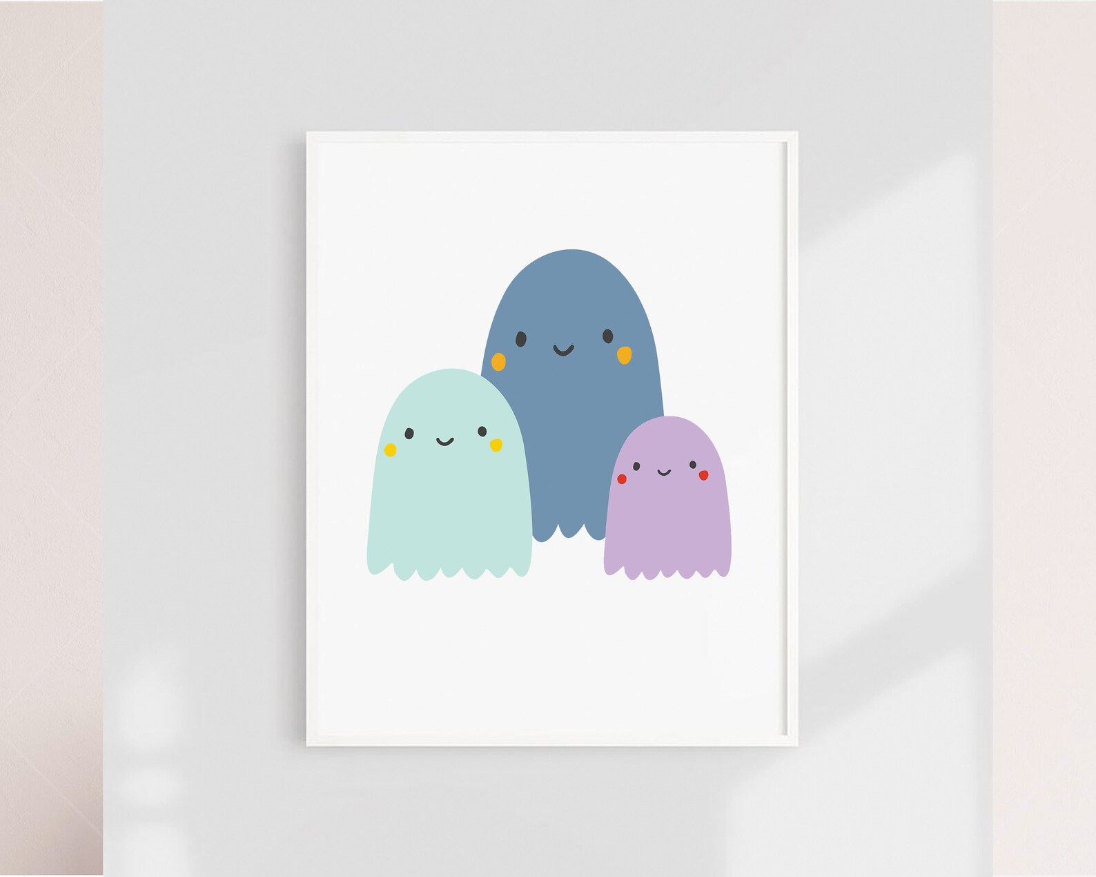 Halloween Printables Cute Ghost Spooky Friends Bat - Etsy