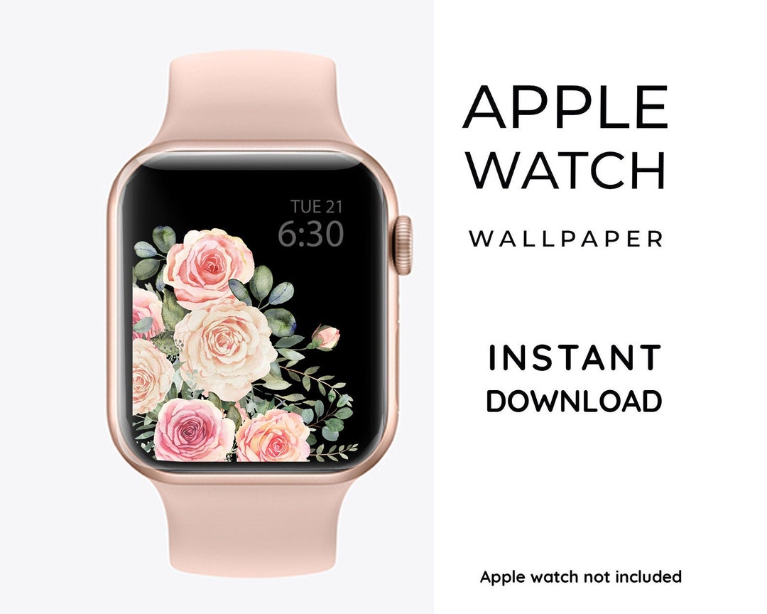Apple Watch Wallpaper Blooming, Floral Apple Watch Design, Apple Watch ...