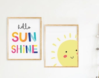Hello Sunshine Wall Art - Etsy