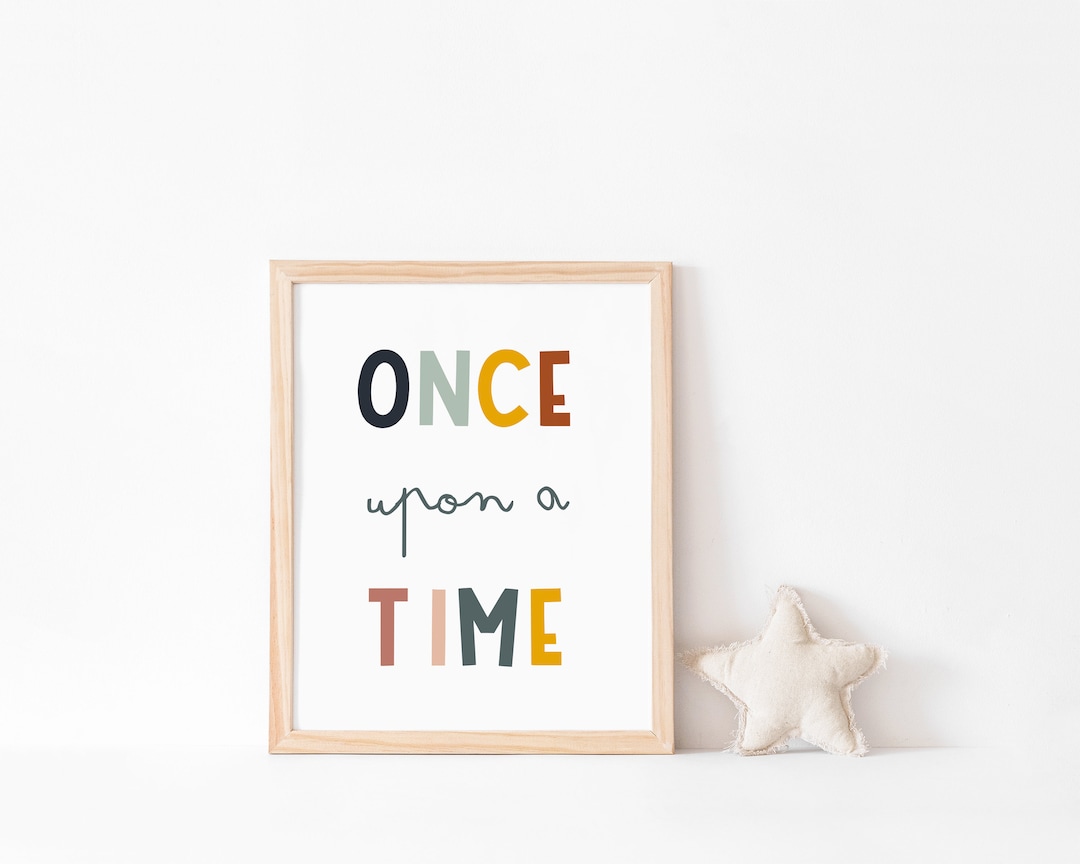 Once Upon a Time Printable Fairytale Nursery Print - Etsy