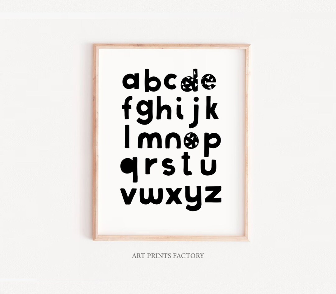 Children Alphabet, Kids Alphabet, Nursery Alphabet, Nursery Art, Childs ...