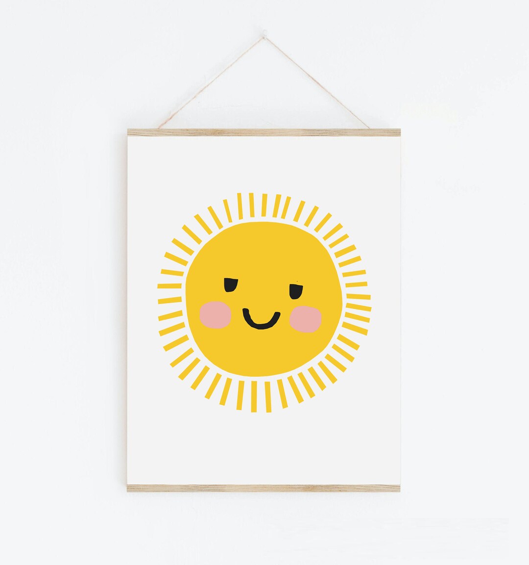 Sun Kids Art, Sun Print, Sun Poster, Sun Nursery Wall Art, Sun ...