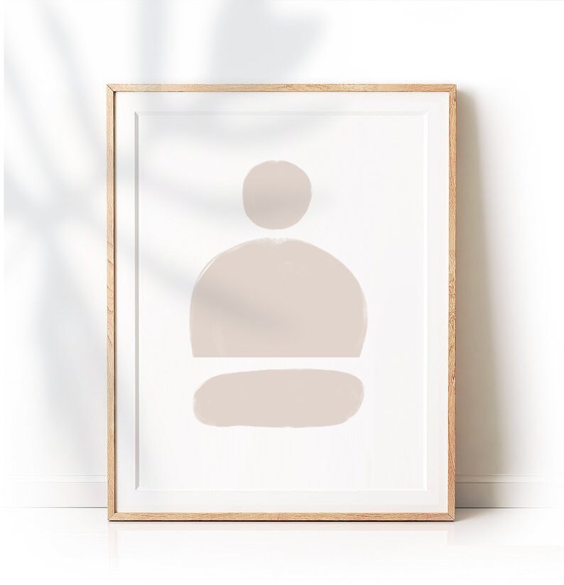 Neutral Color Art Abstract Print Abstract Art Print Modern | Etsy