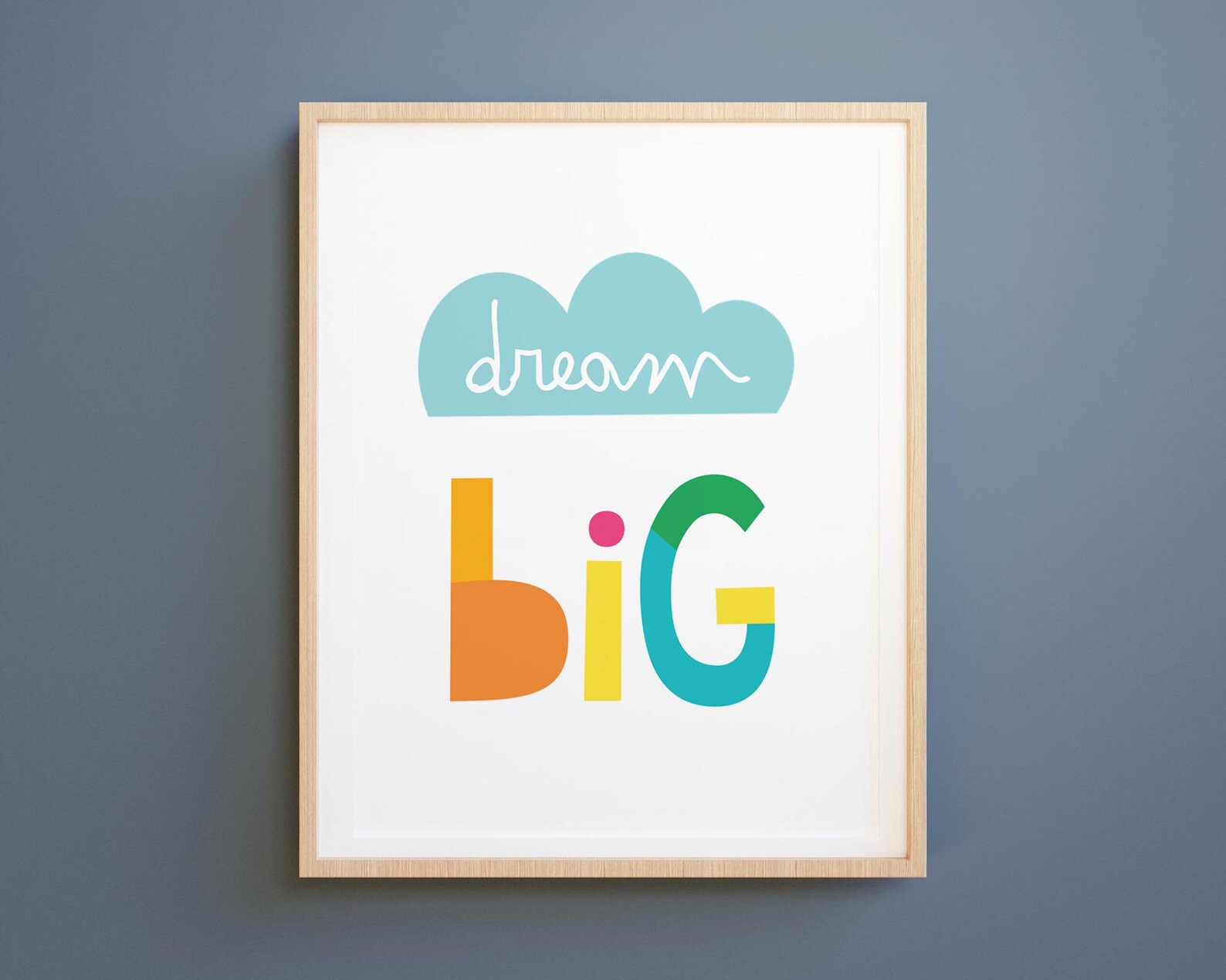 SALE Dream Big Kids Wall Art Printable Kids Art Print - Etsy