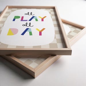All Play All Day, Quote Nursery Print. - Etsy