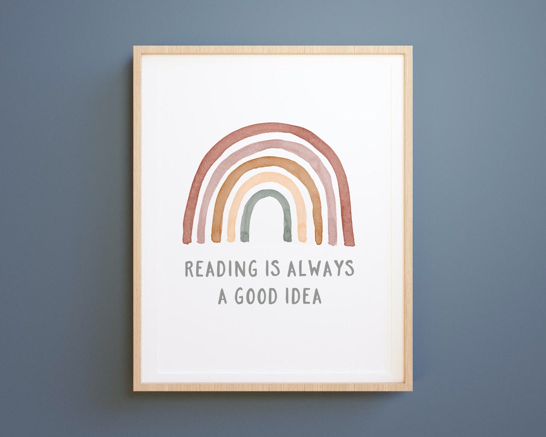 Reading Rainbow Print: Montessori Classroom Decor (digital Download ...