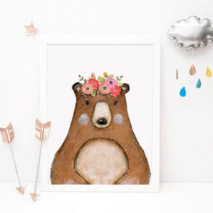 Set of 6 Woodland Nursery Decor, Watercolor,woodland Nursery Prints ...