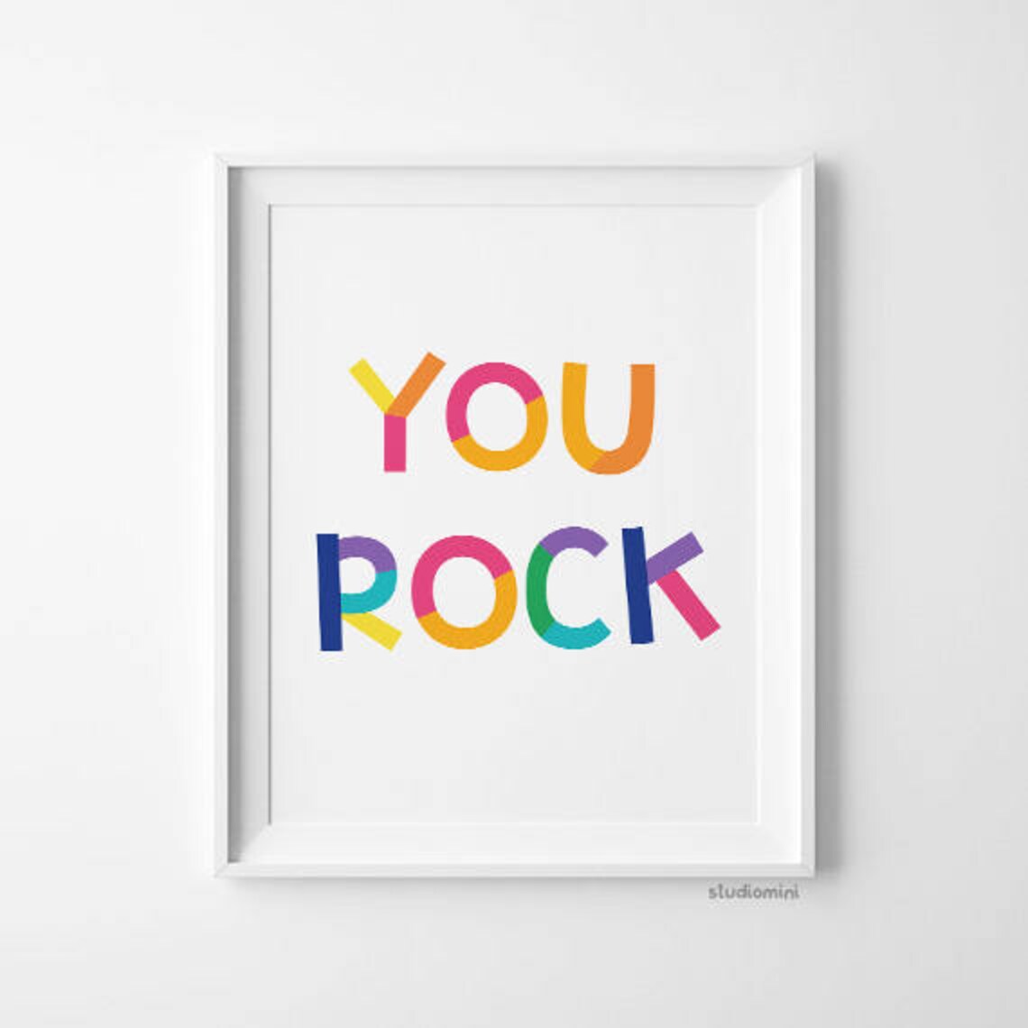 You Rock Printable Digital Download You Rock Kids Room - Etsy
