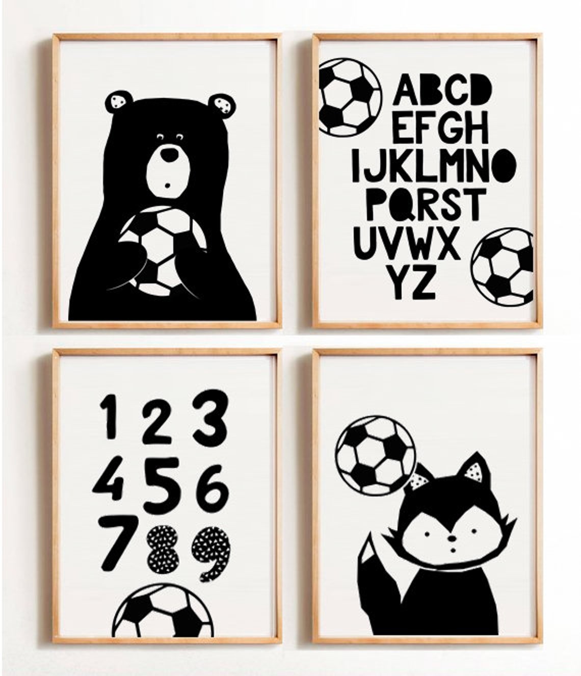 INSTANT DOWNLOAD Sports Boy Wall Decor Alphabet Soccer - Etsy