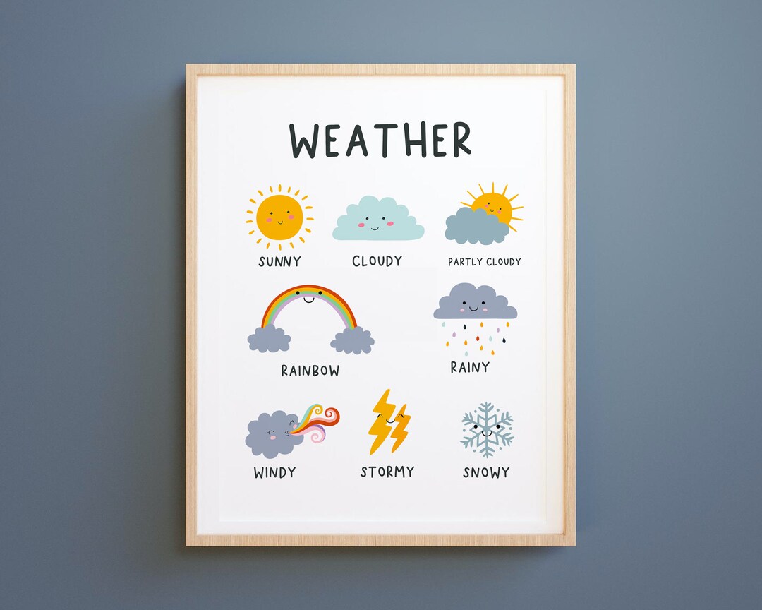 Weather Chart ,education Printable, Homeschool Resources Learning ...