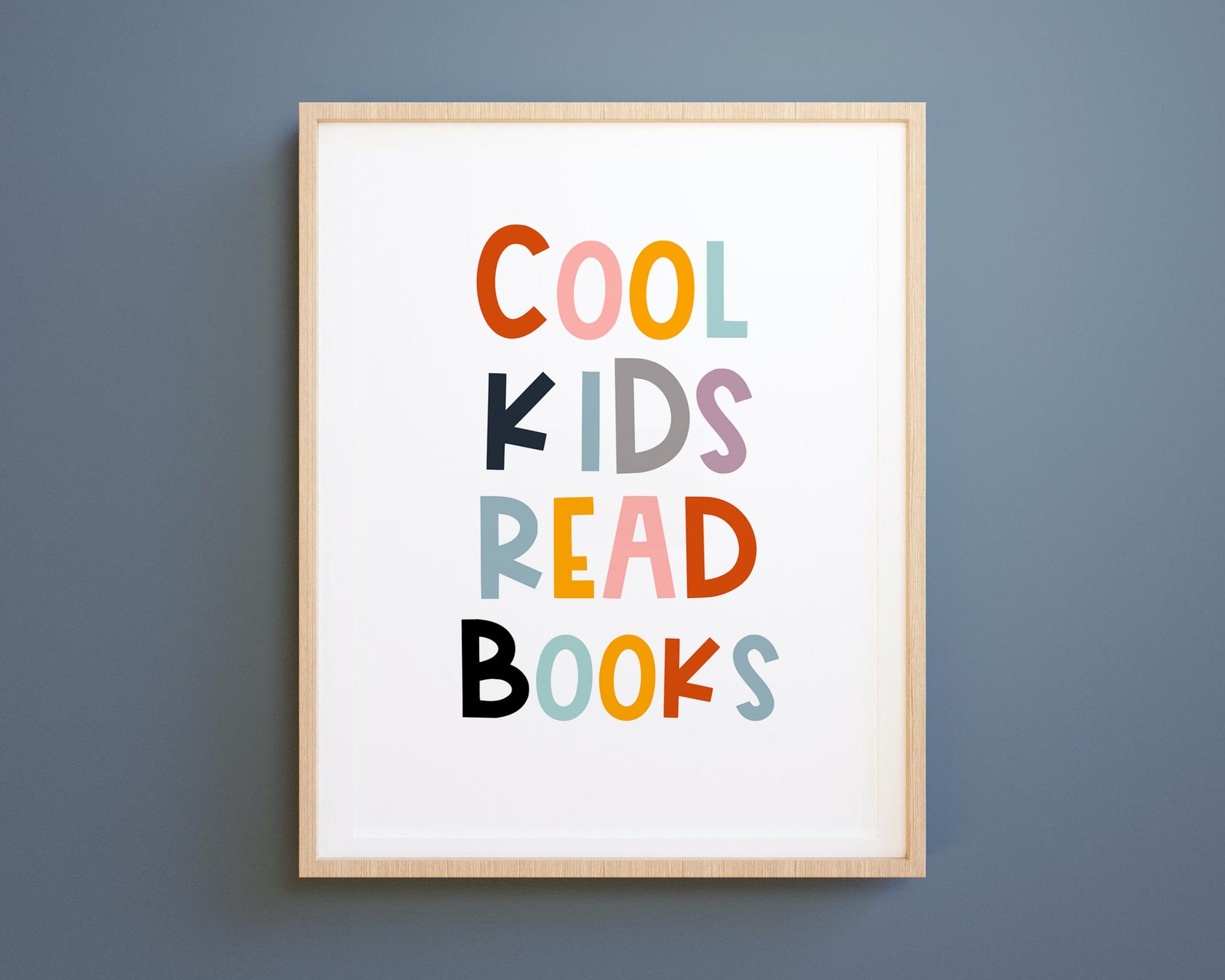 COOL Kids Read Books, Read Quote Sign, Book Lover Gift, Kids Wall Decor ...