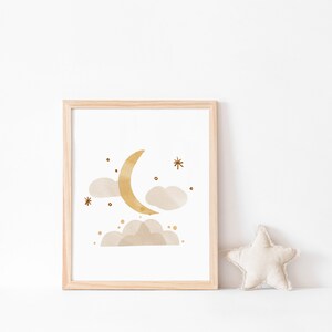 Neutral Nursery Print Set, Space Prints,gender Neutral Baby Art ...