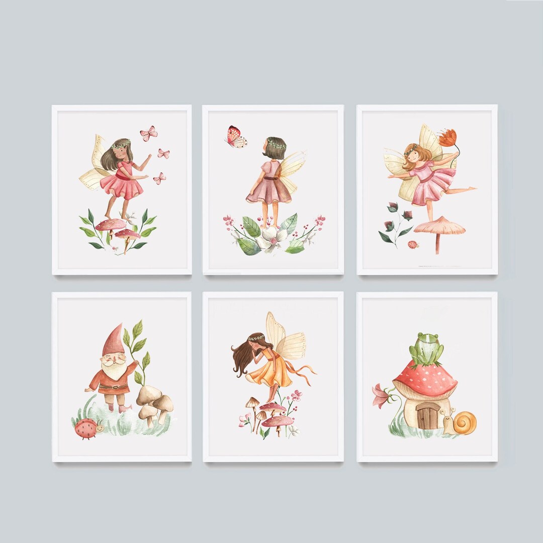 Fairy Nursery Art, Fairy Garden Wall Art, Fairy Nursery Print, Baby ...