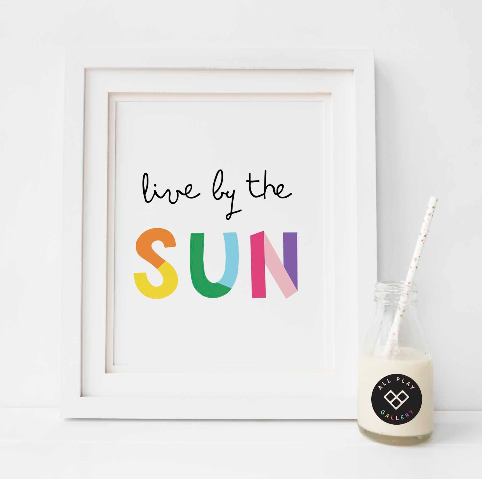 Set nursery prints live by the sun love by the moonBaby Girl | Etsy
