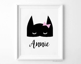 Custom Name Girl Superhero Printable Superhero Wall Art - Etsy