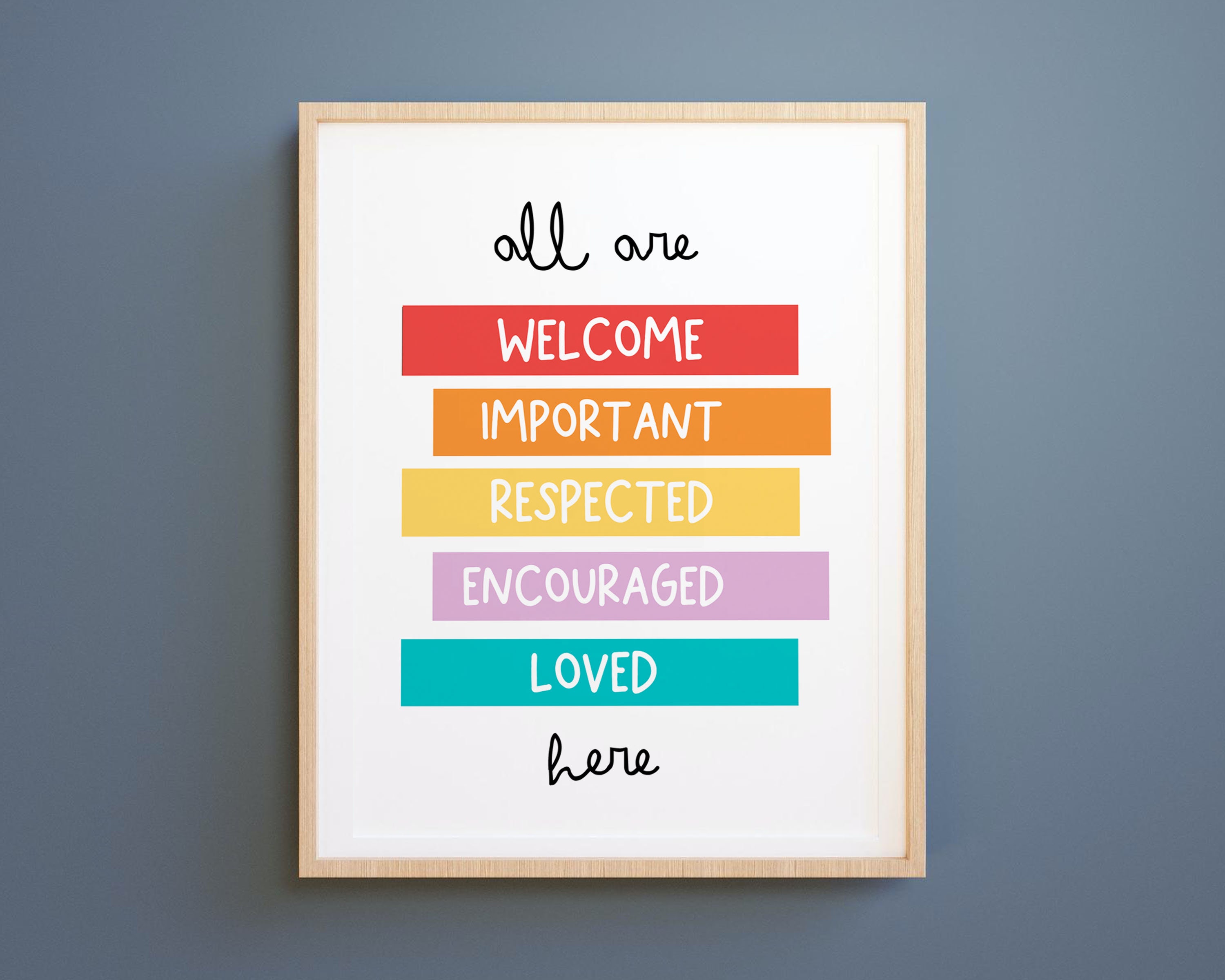 Kids Wall Art Kids Diversity Prints Affirmations Classroom - Etsy