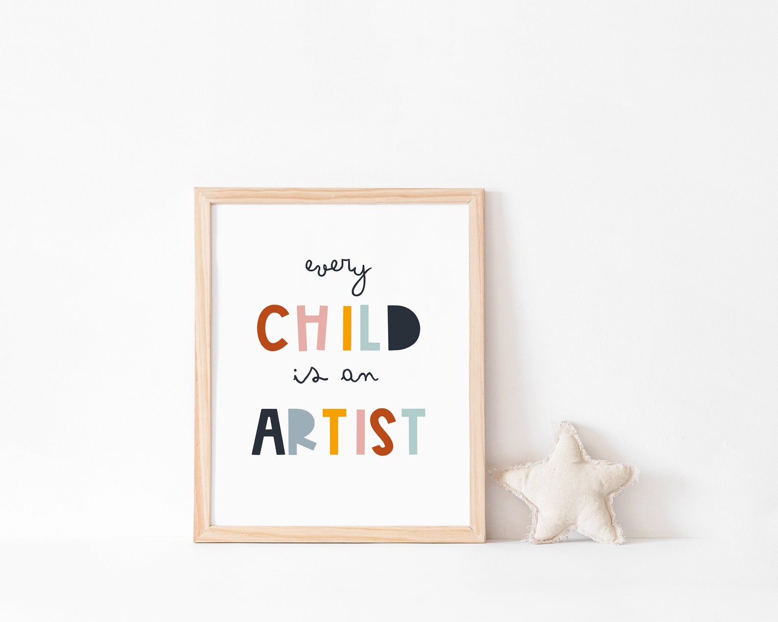 Every Child is an Artist,pablo Picasso Quotes,nursery Decoration,kids ...